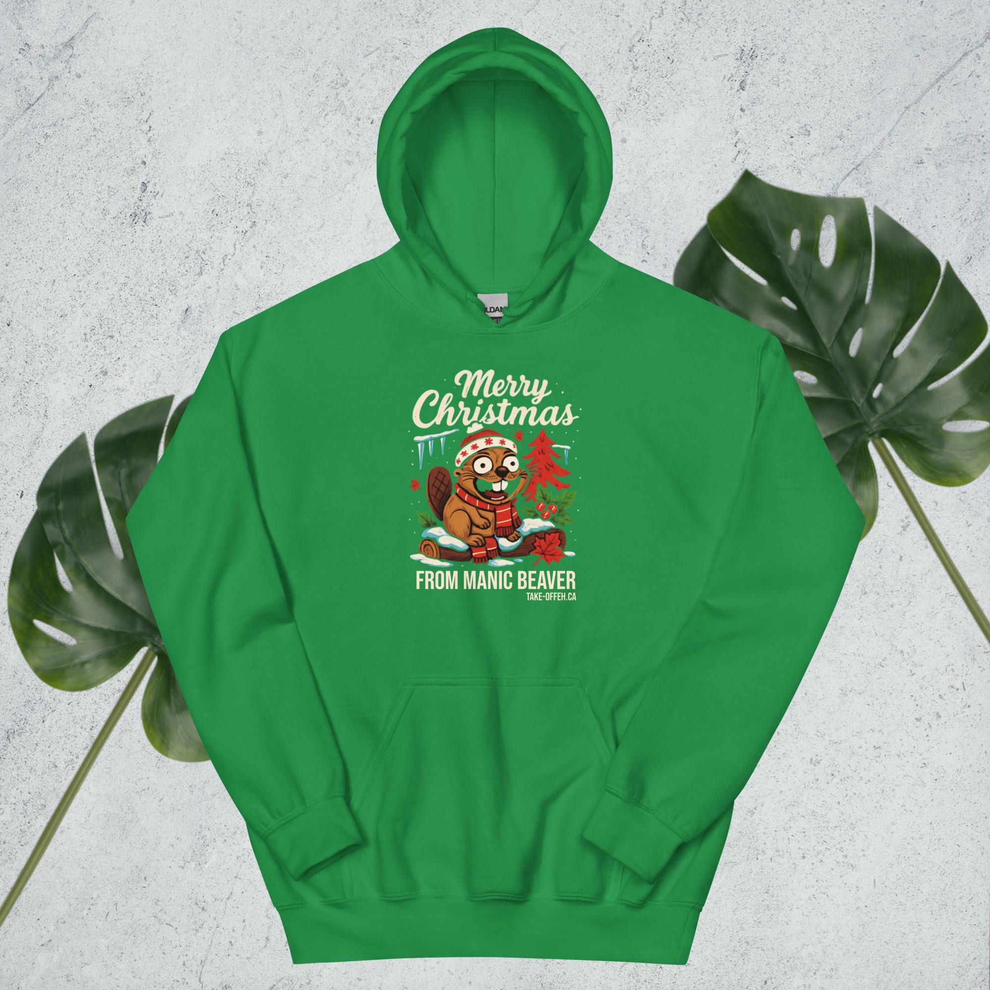 Merry Christmas from Manic Beaver Unisex Hoodie – Take Off Eh!
